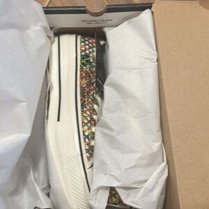 Converse | Shoes | Converse All Star Lift Ox Woven Crochet Low Platform ...